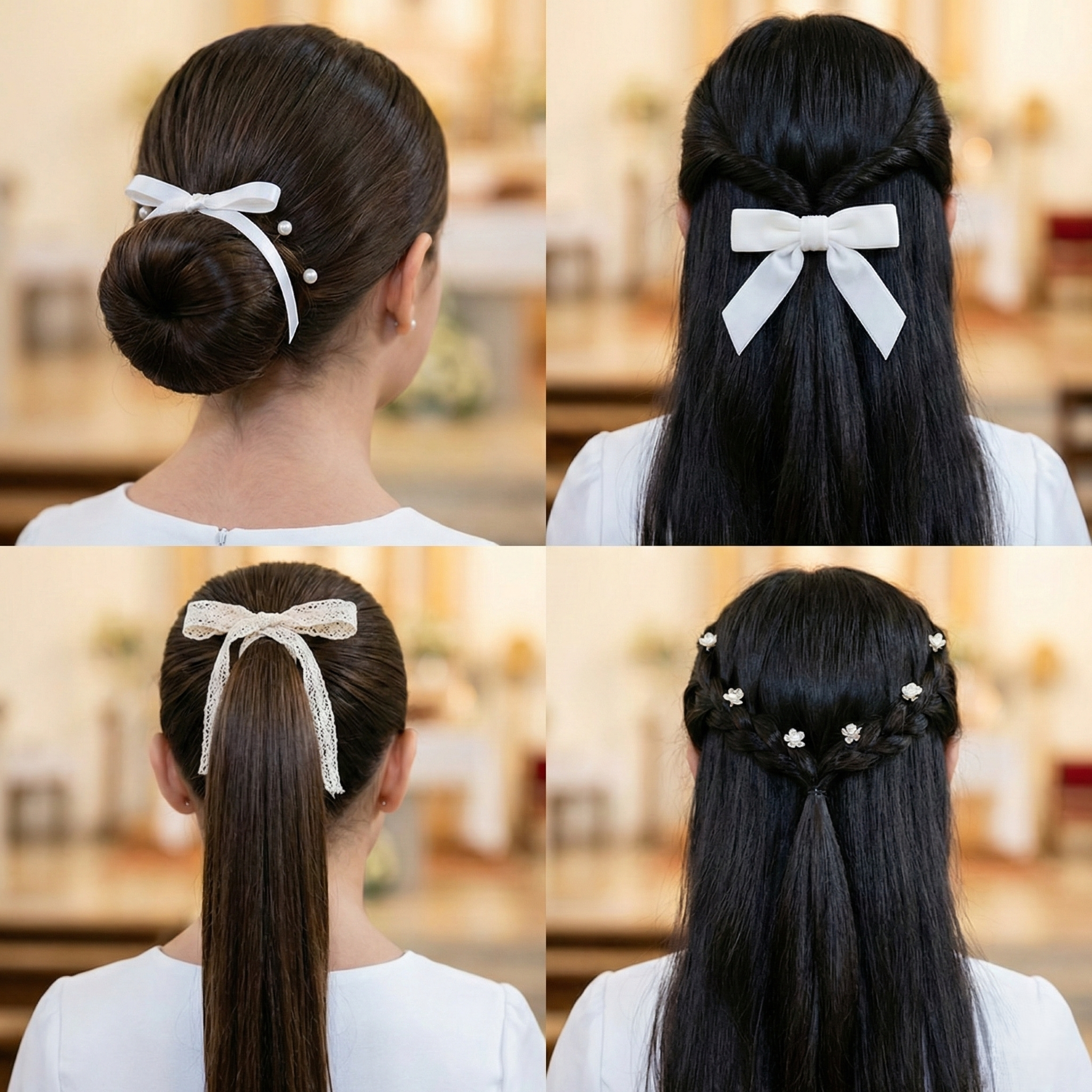 The Ultimate Guide to First Communion Hairstyles for Girls with Long H ...